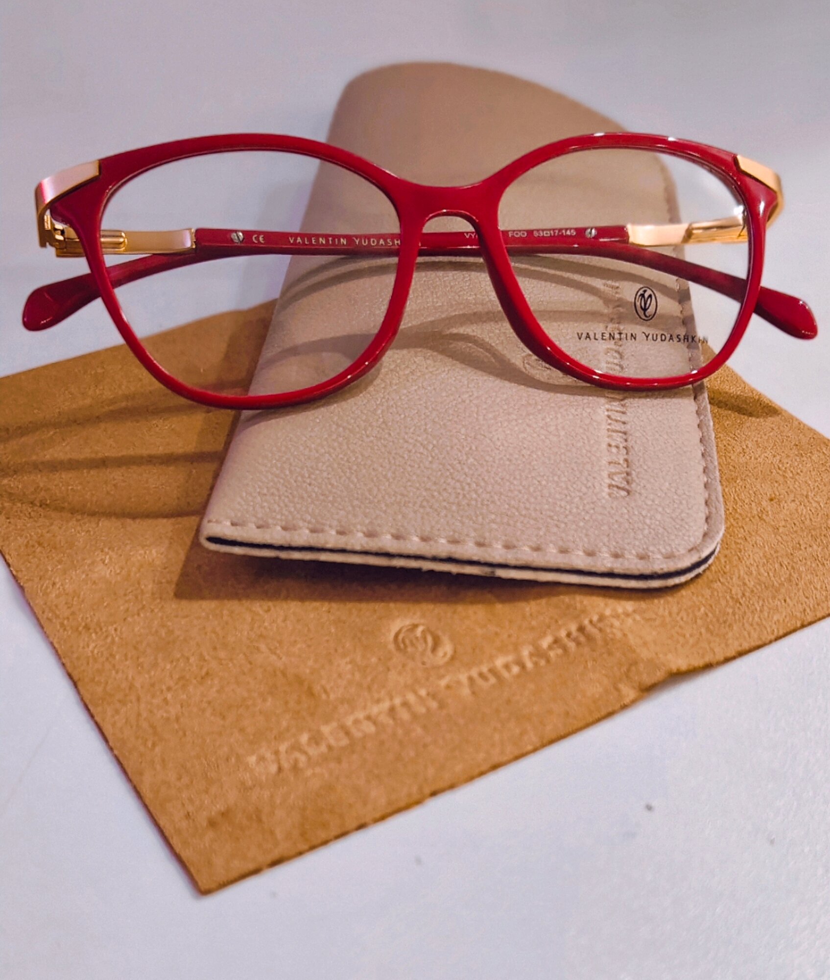 Оправа Valentin Yudashkin "VYFLI038", квадратная, розовато-бордовая, для женщин