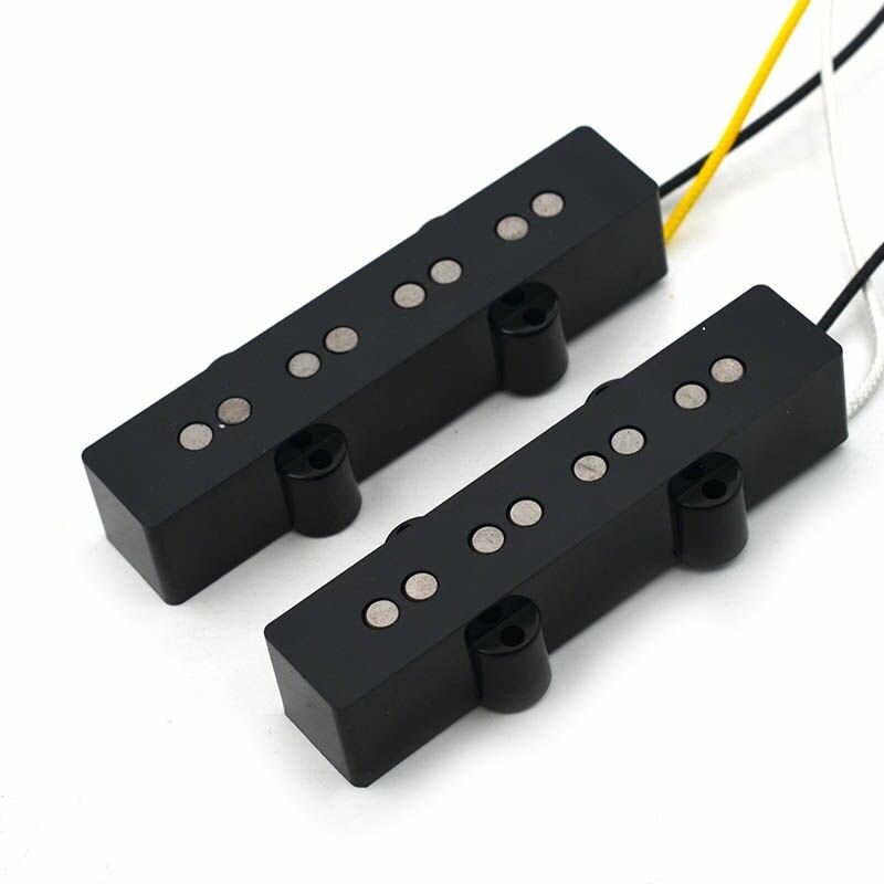 Кабель звукоснимателя Alnico 5 Jazz JB Bass с грифом или бриджем в оплетке для 4-х струнных басовых партий