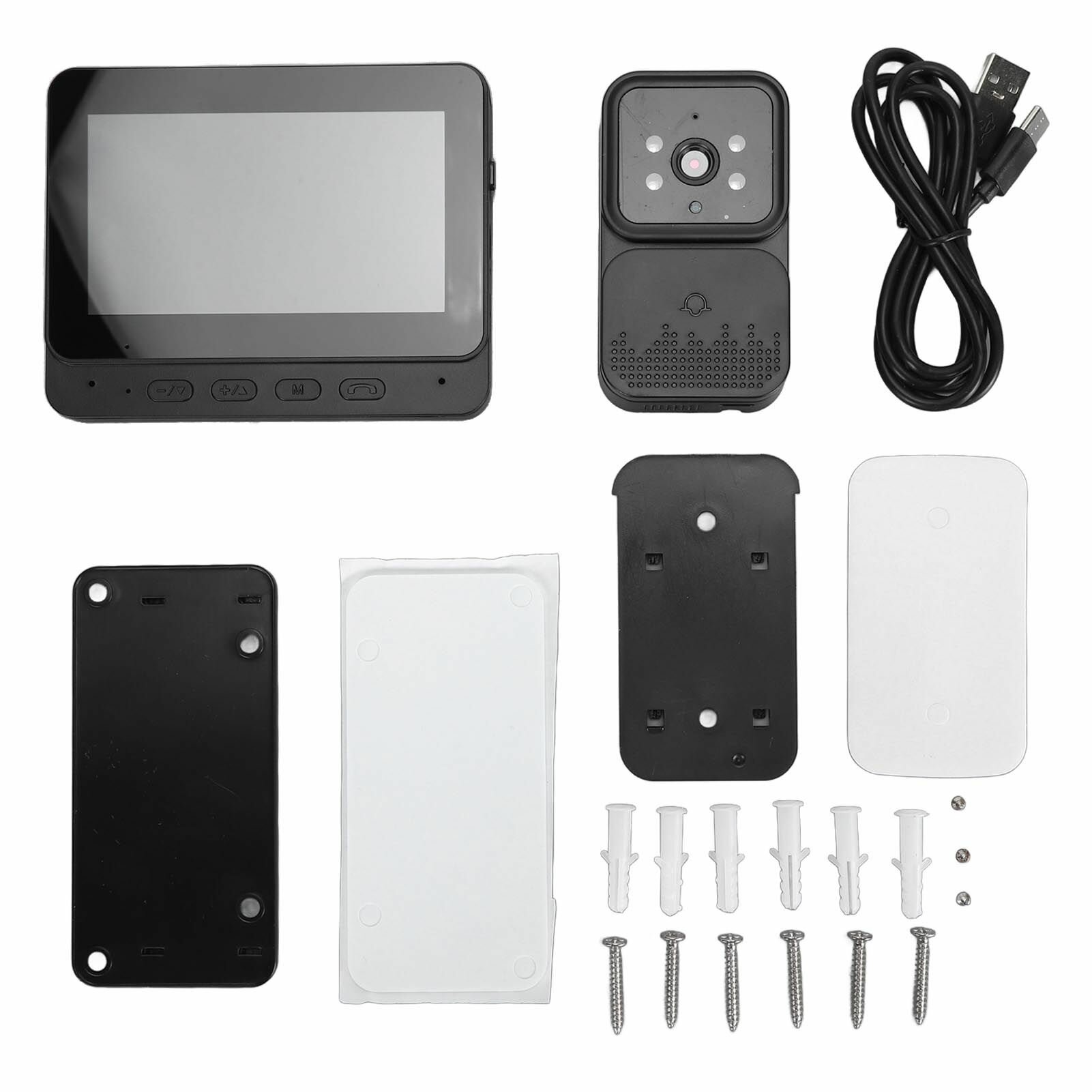 Умный видеодомофон 4.3" IPS, ночь, Wi-Fi, двусторонняя связь