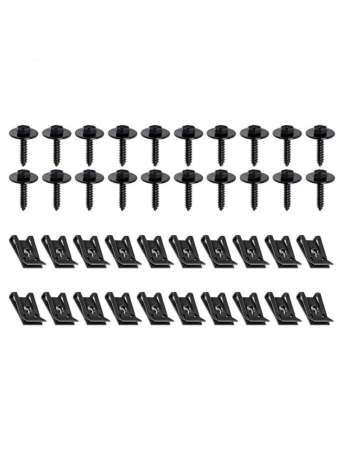 40 шт, автомобильная пряжка M4 с винтовой U-образной прокладкой