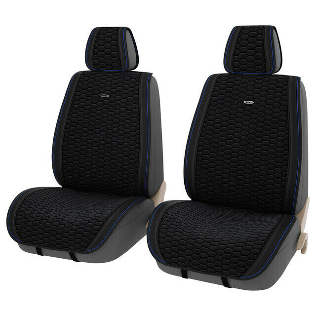 Накидки PSV Hornet 2 FRONT (Черный/Кант синий), 2 шт.