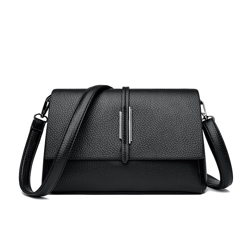 Мягкая кожаная повседневная сумка через плечо, весна-лето, новый нишевый дизайн, сумка через плечо, большая вместительная модная простая маленькая квадратная сумка, горячая распродажа