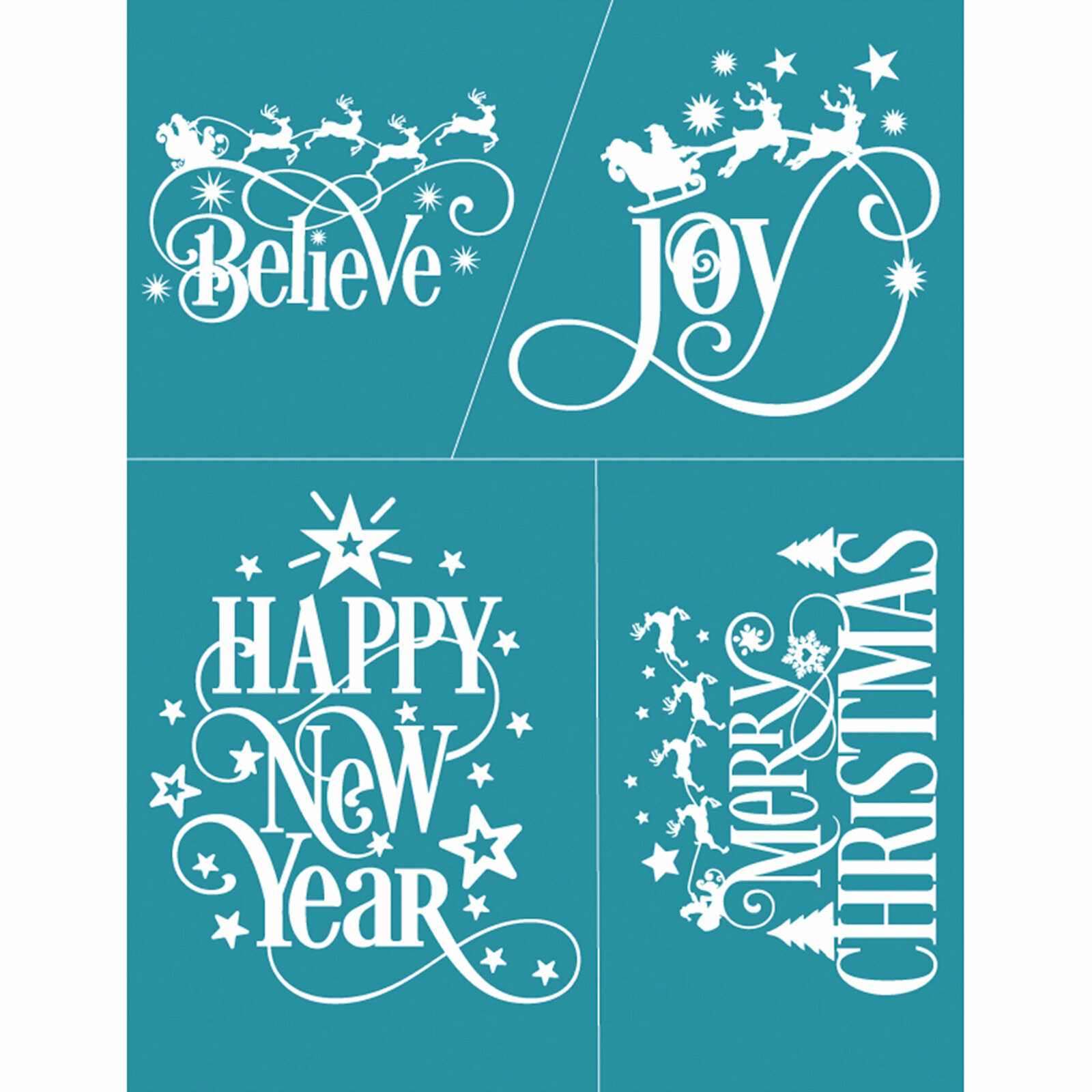 Счастливого Рождества Самоклеящийся Трафарет С Изображением Лося в виде Рождественской Елки Переносит Сетку для DIY Футболок, Подушек, Тканевых Сумок