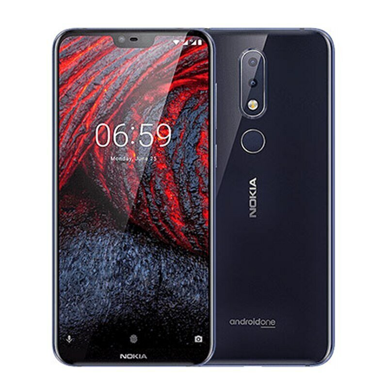 Мобильный телефон Nokia 6.1 Plus с двумя SIM-картами 5,8-дюймовый 4 ГБ ROM 64 RAM Синий