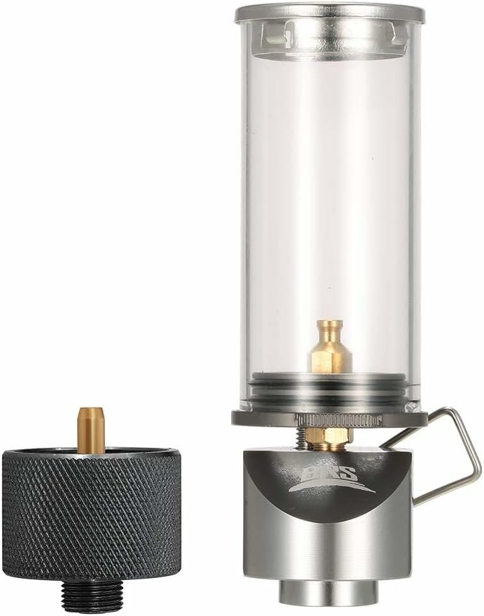 Лампа Lixada, газовая на бутане, фонарь с адаптером для газа, преобразовательная головка кемпинга, пикника, самостоятельного вождения ( с (без снежинки))