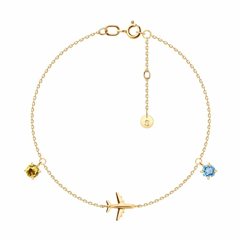 Браслет, красное золото, 585 проба