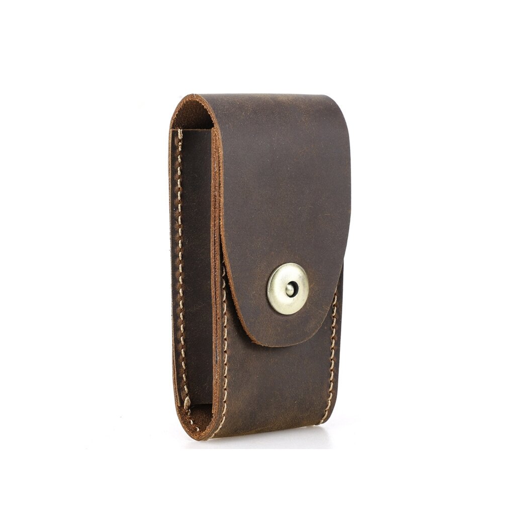 Футляр для хранения складного ножа из кожи crazy horse в стиле ретро