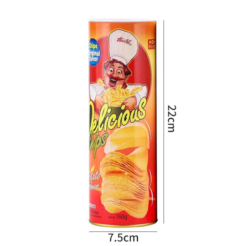 Картофельные чипсы Змея Сцена Волшебные трюки Змея Игрушка Первоапрель День дурака Хэллоуин Вечеринка Шутки в банке Подарок Страшная картофель фри Веселые игрушки