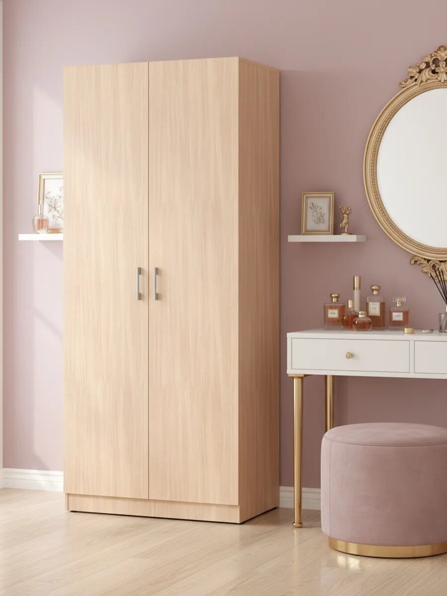 Распашной деревянный шкаф FRESTER для одежды с полками, от производителя