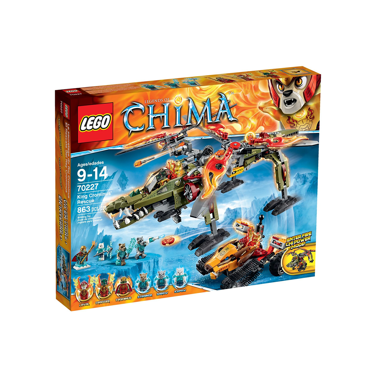 LEGO Crocodile Spirit Beast King Building Blocks 863pcs LEGO70227 null