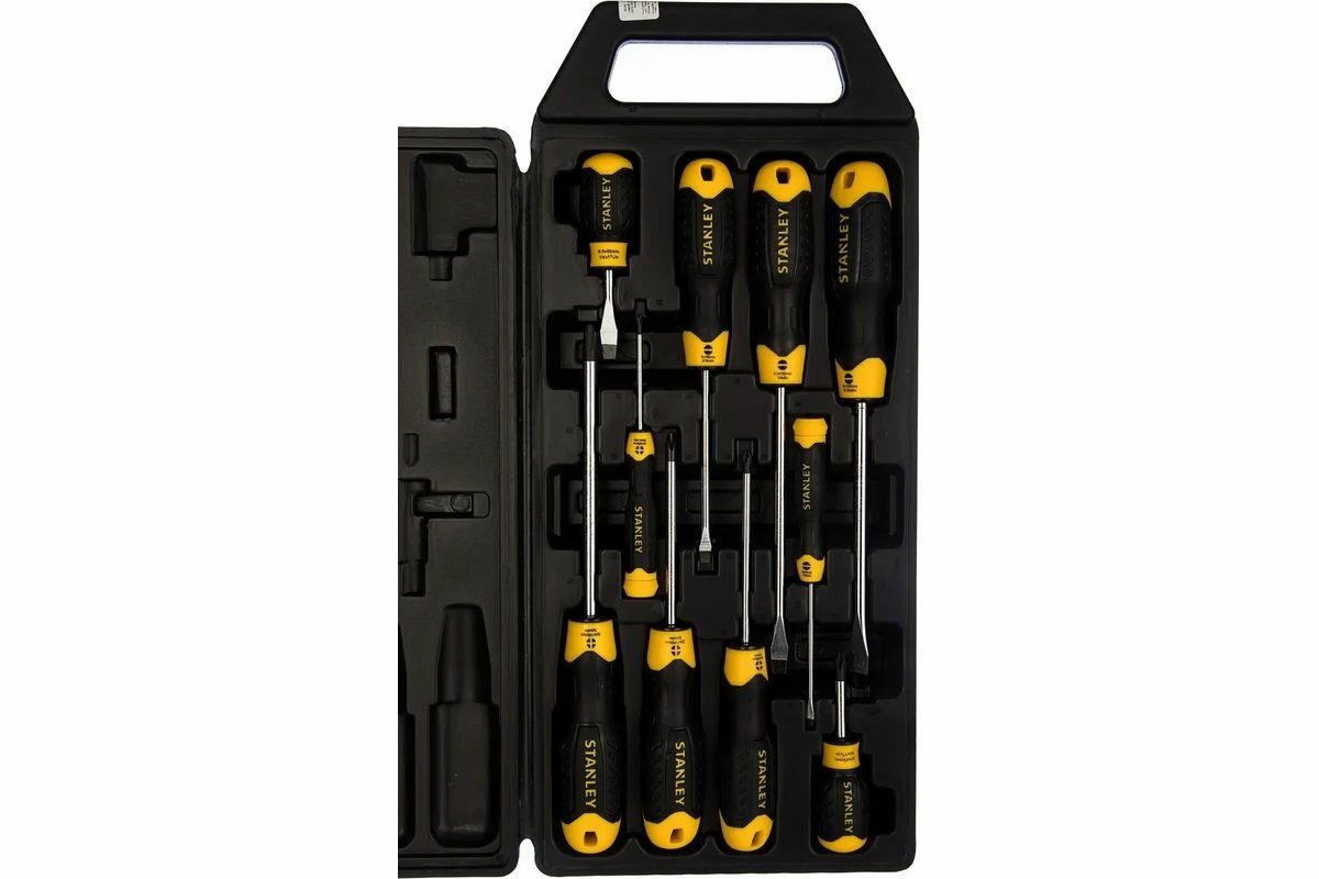 Набор отверток в футляре 10 шт Stanley CUSHION GRIP 2-65-005