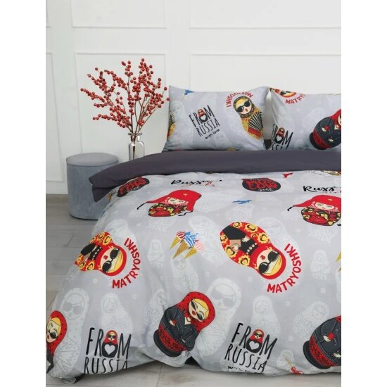 Двуспальный комплект постельного белья Uniqcute 2,0 220 Поплин, наволочки 50х70 20439/1