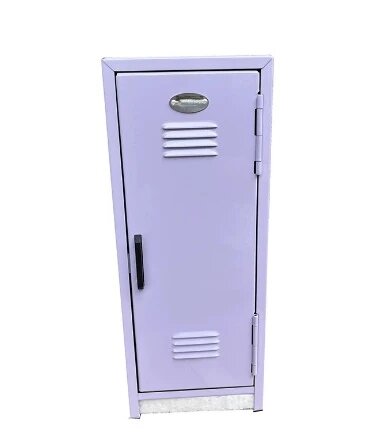Железный мини-шкаф с замком Фиолетовый