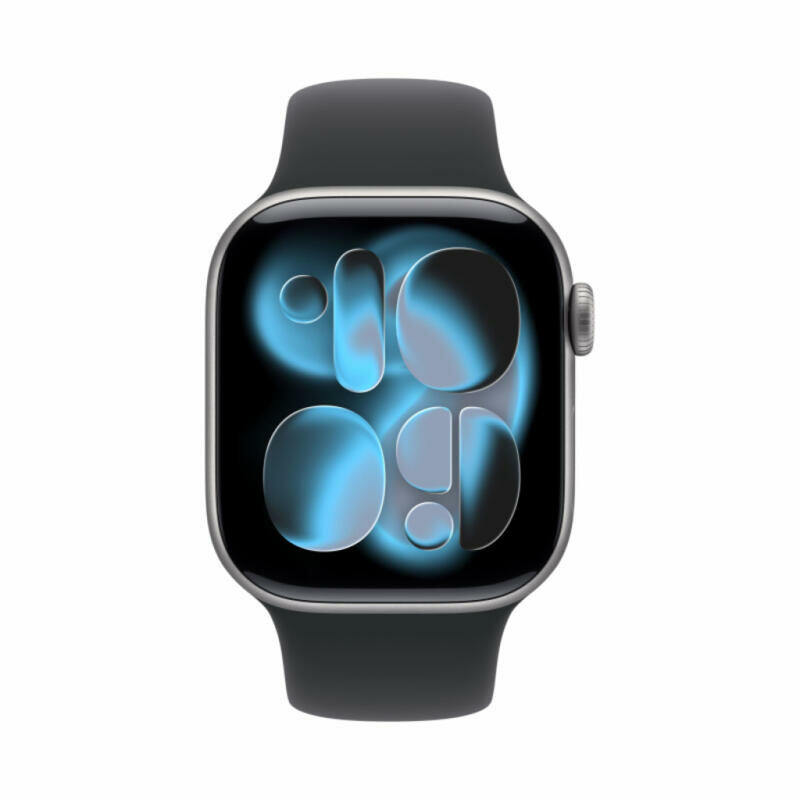 Часы Apple Watch Series 11 42mm Space Gray Aluminium Case With Black Sport Band M/L (Космический серый)
