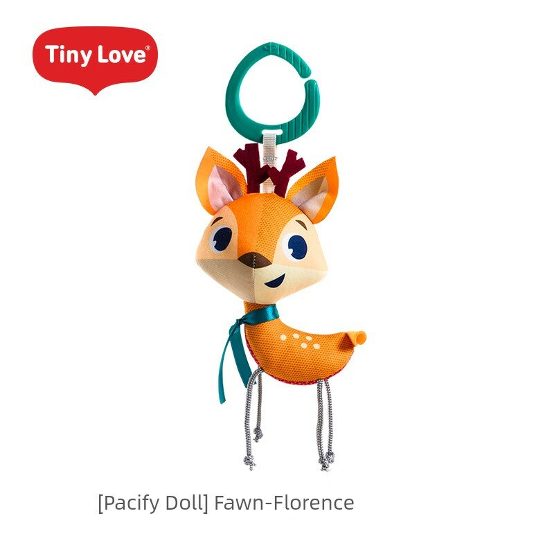 TinyLove Forest Collection Florence Олень Плюшевый Ринг с Мягким Звуком для Младенцев Мягкий Игрушечный