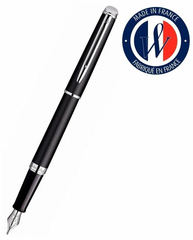 Ручка перьевая Waterman Hemisphere, цвет: MattBlack CT, перо: F, S0920810
