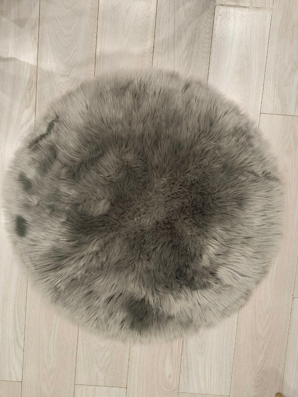 Серая круглая шкура 90/90