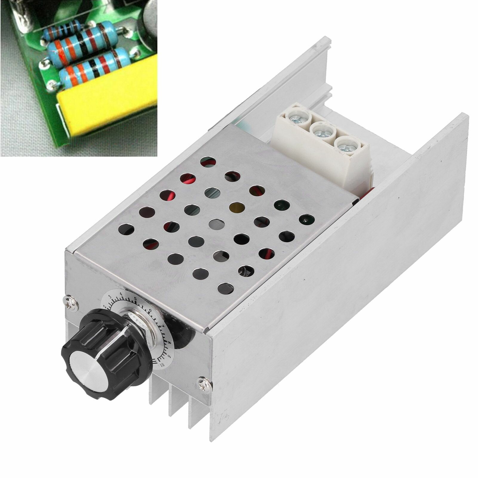 Регулятор напряжения, светодиодный диммер, электронный регулятор скорости двигателя 10000 Вт с корпусом переменного тока 220 В