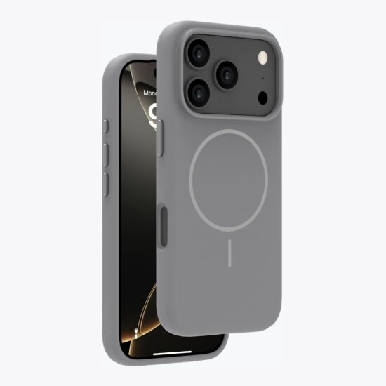 Чехол Deppa Liquid Silicone Magsafe для Apple iPhone 17 Pro Max, серый(84287)