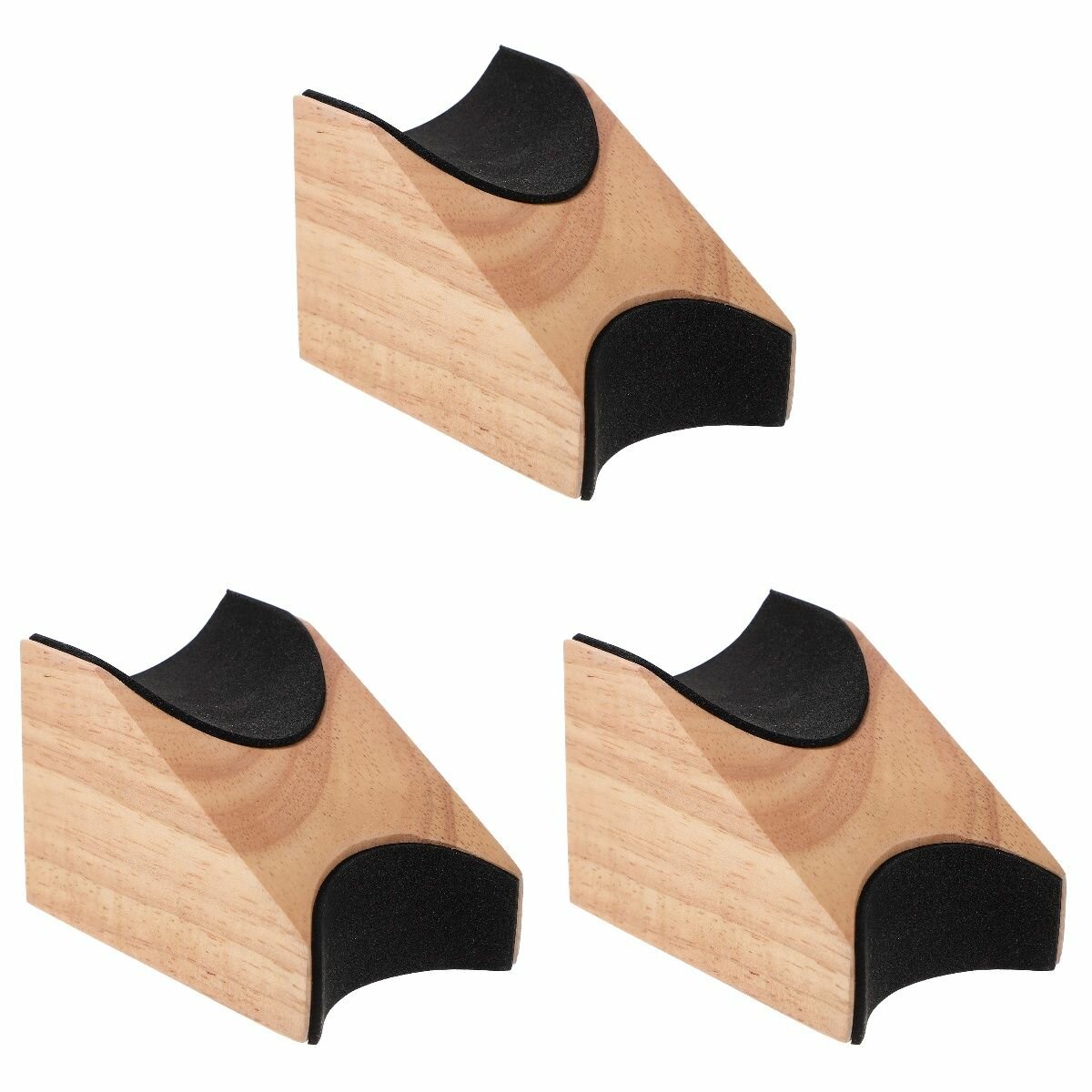 Деревянная подставка для гитарного грифа, бежевого цвета, набор из 3 шт, для гитары