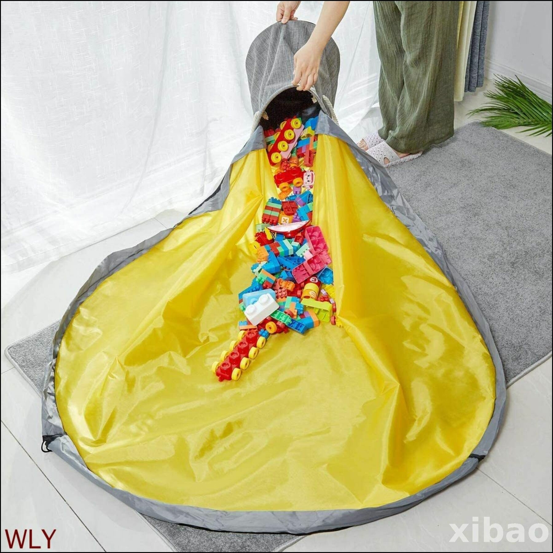 Эксклюзивный игровой коврик и органайзер 2в1 для конструктора, мешок для хранения деталей лего и игрушек