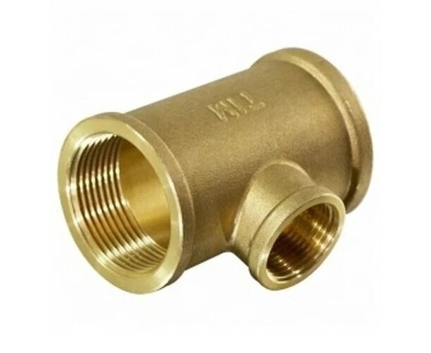 Фитинг тройник 1 гайка - 1/2 гайка - 1 гайка TIM TF424