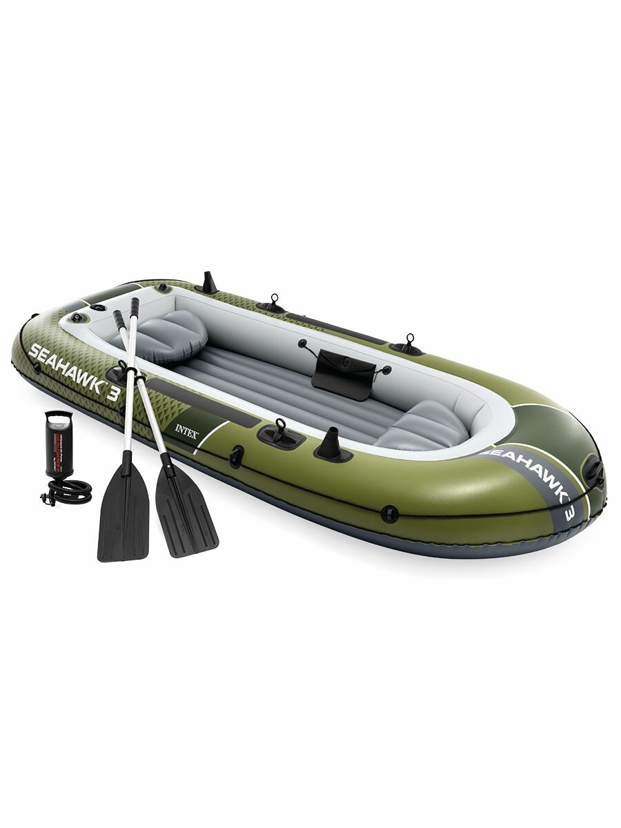 Лодка надувная 3-х местная Intex Seahawk 3 295х137х43см, 66333