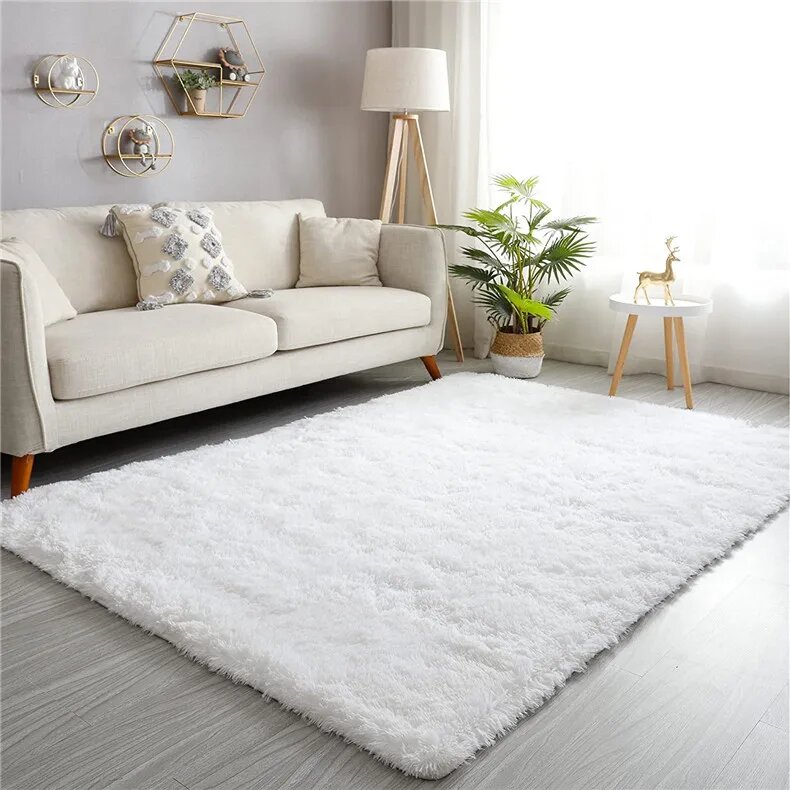 FORSWAN Плюшевый ковер 40x60 см Белый, 50x80cm Small Size, 2994-White