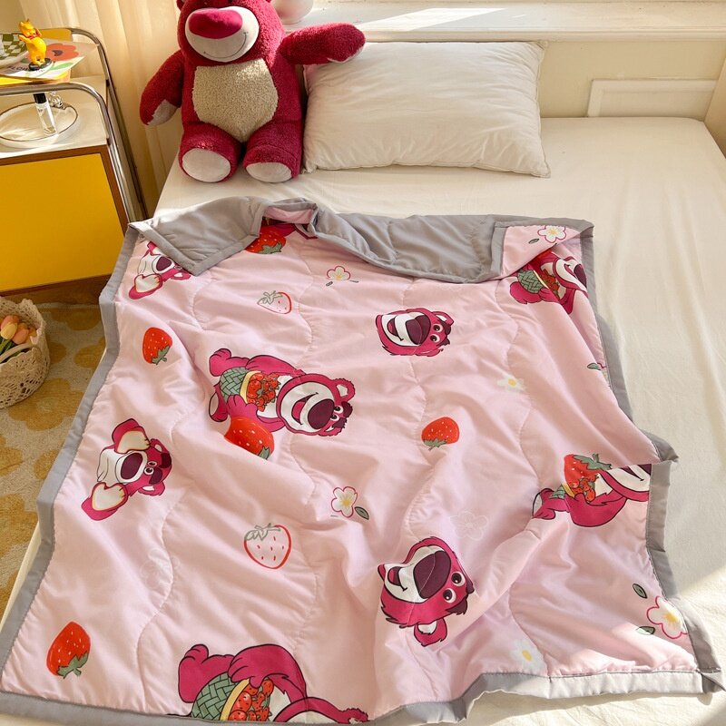 Blanket lotso для детей с темой антибактериальный стирка хлопковое летнее с наполнением из соевого волокна
