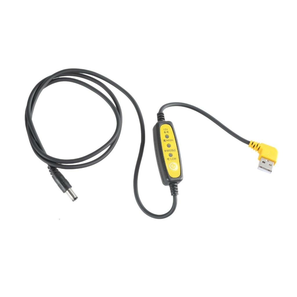 Трехскоростной кабель управления скоростью от USB до 12V 5,5x2,1 мм