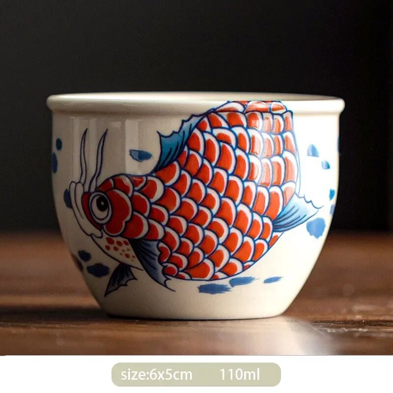 Керамическая чашка RI ONIY TEASET с рыбой B
