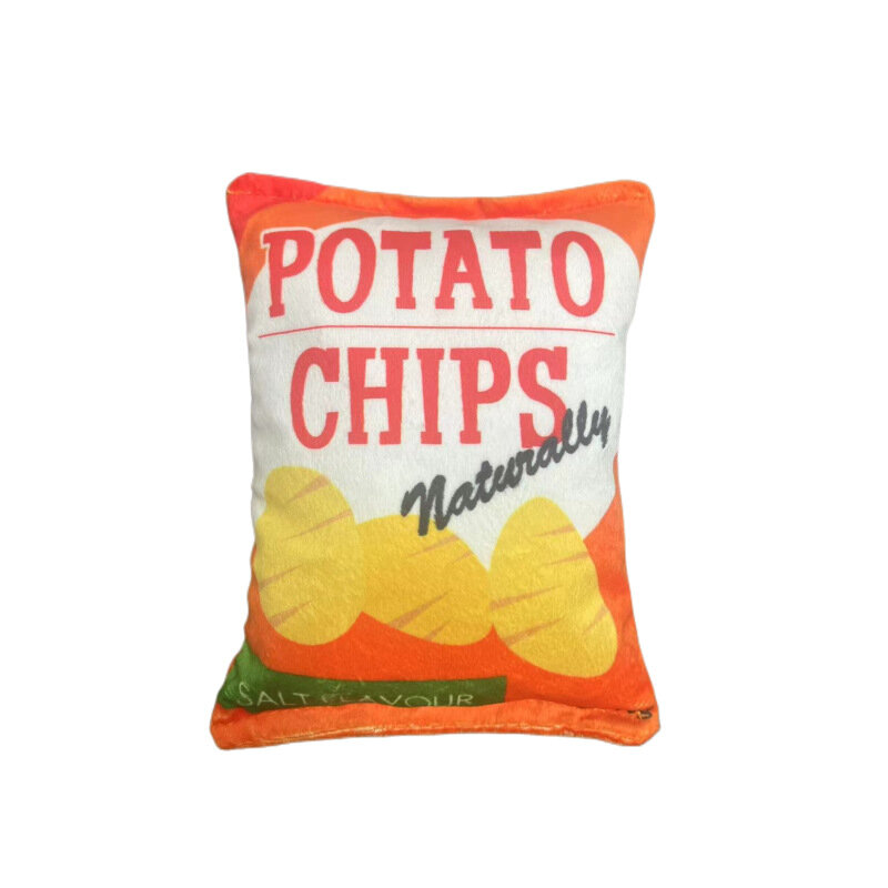 Новая звуковая бумажная игрушка-чипсы, устойчивый к укусам плюш, скрежетание зубами, удовольствие от себя и снятие