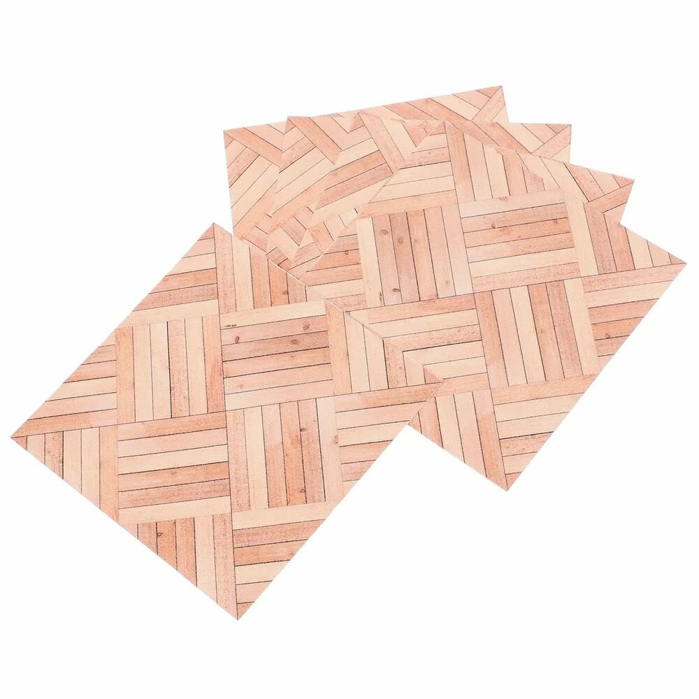 Декоративные листы бумаги для пола мини-домика, имитация древесной текстуры, набор из 5