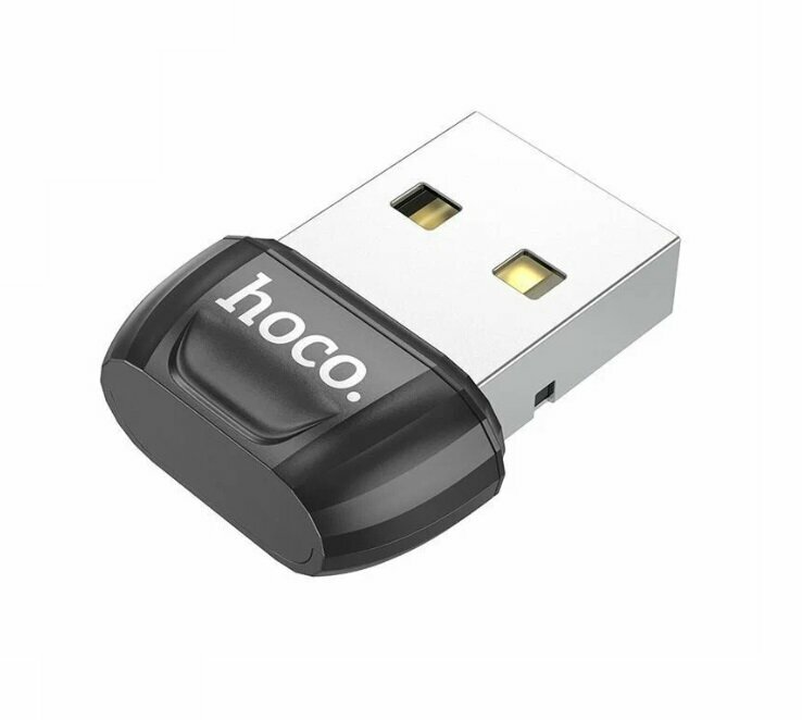 Bluetooth ресивер (адаптер) Hoco UA18 в автомобиль, BT 5.0, черный
