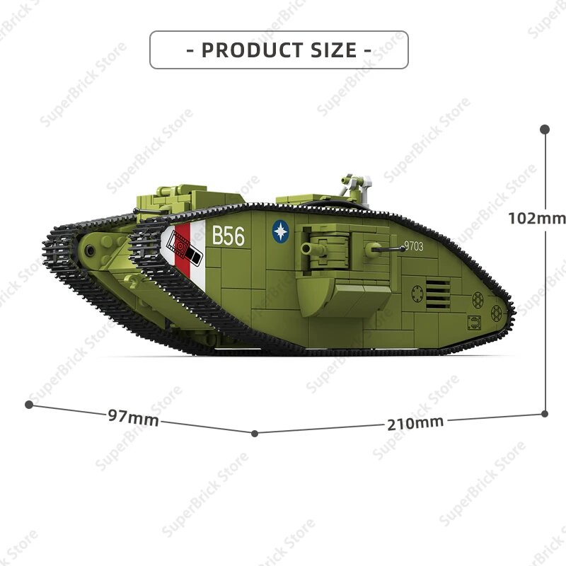 CyunSing Блочный конструктор танк Mark IV