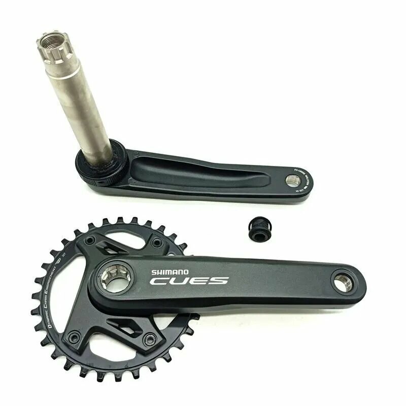 Шатуны SHIMANO CUES U6000-1 для горного велосипеда, 32/40 зуба, 170/175 мм, совместимые со скоростями 8/9/10/11Не содержит ББ