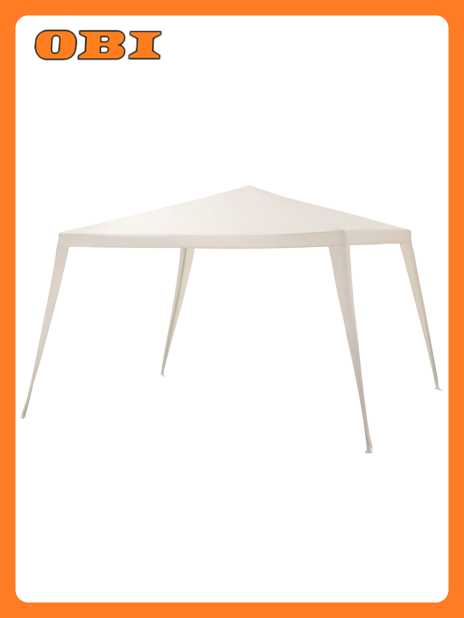 Тент садовый Tarituba, 2.38м x 2.4м, квадратный, без стенок, 4 выхода, полиэтилен, металл