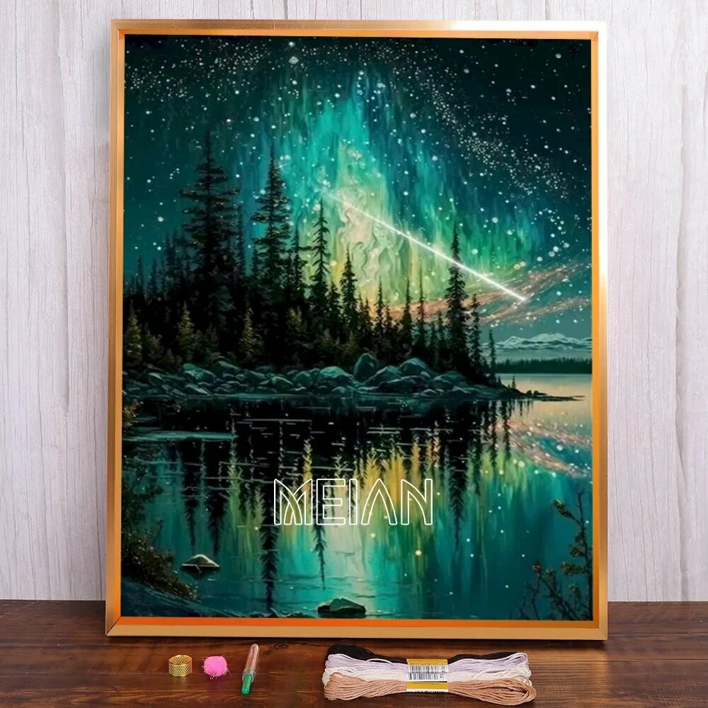 MEIAN Набор для вышивания,50x70CM,14CT, Аврора