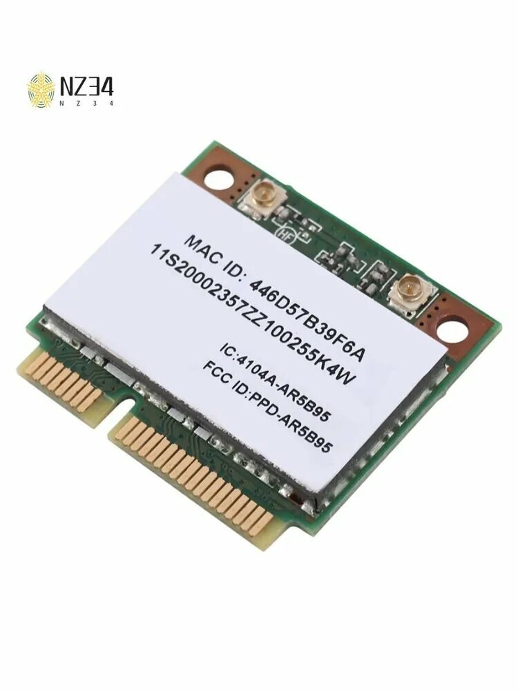 (O U R V) Atheros AR5B95 AR9285 Беспроводная сетевая карта 2.4G 150Mbps PCI-E половинной высоты Встроенная совместим с X230 G460
