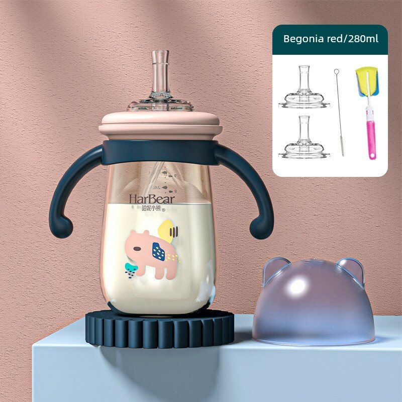 Детская бутылочка-поильник Honey Bear из PPSU для молока и воды, большая, для обучения питью, с носиком, для детей