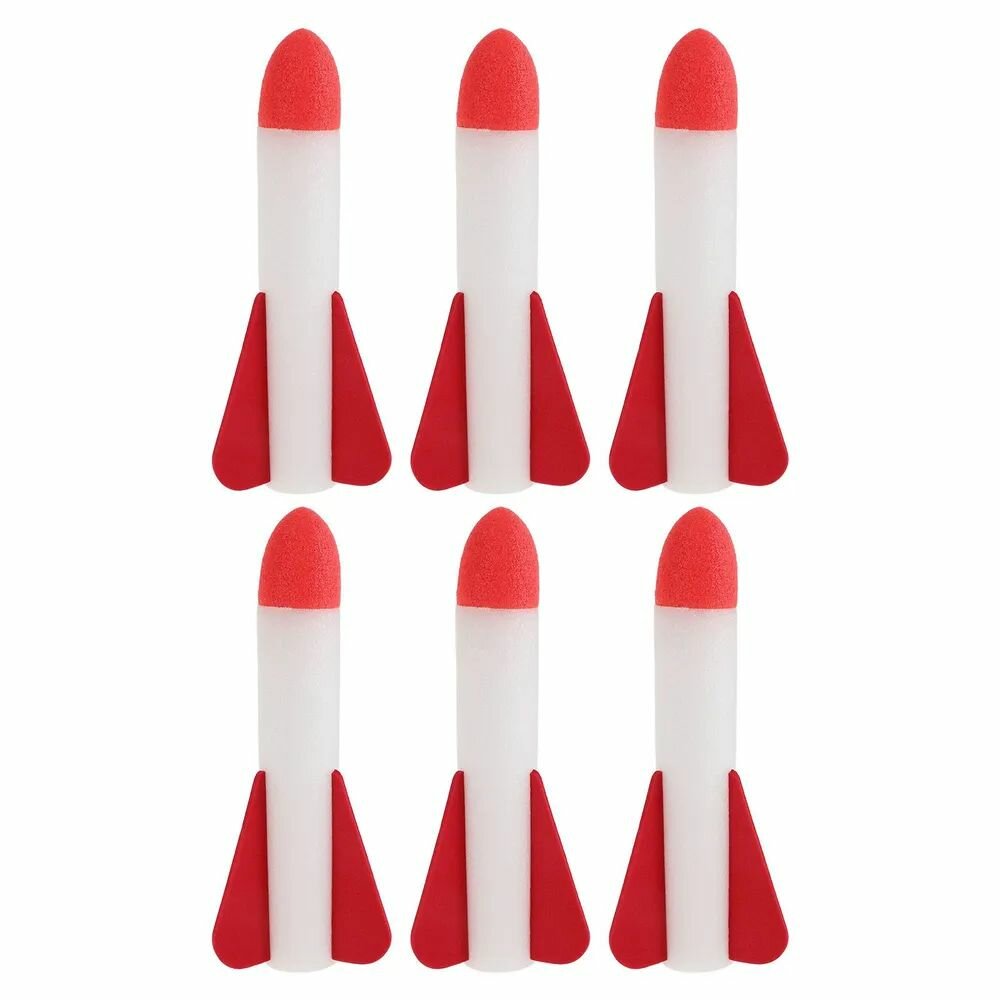 Игровая пусковая труба для ракет с функцией запуска ногой, комплектуется шестью снарядами для наружных игр, 17.50x6.00x6.00 см