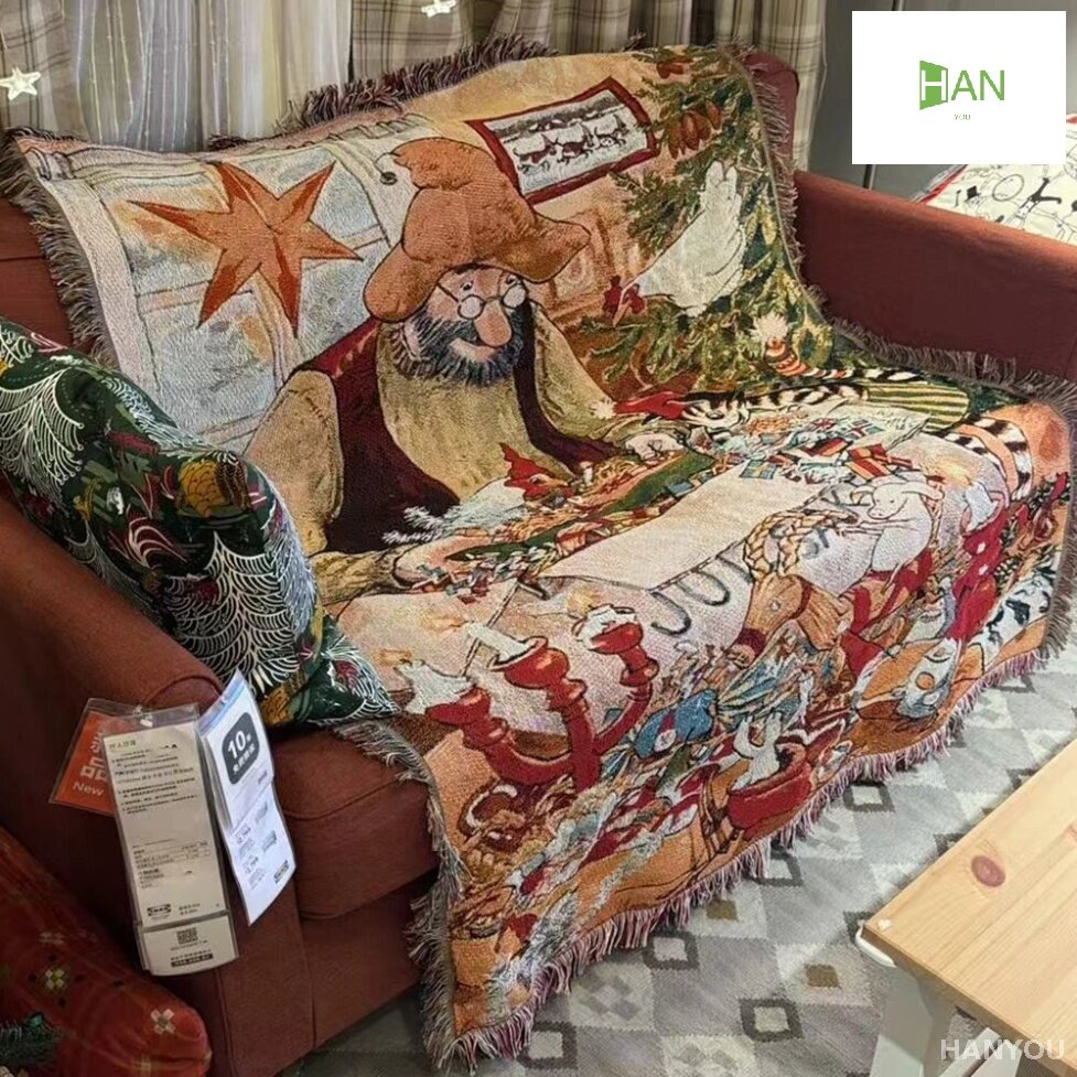 Уютный детский плед с бахромой, 130x160 см, из полиэстера в коричневом цвете Petson and Findus