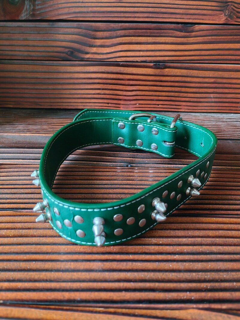 [Специальное предложение по очистке] Собачья собака тянет собачью цепочку [Дефекты] Крутой кожаный шейный ремешок PD-11