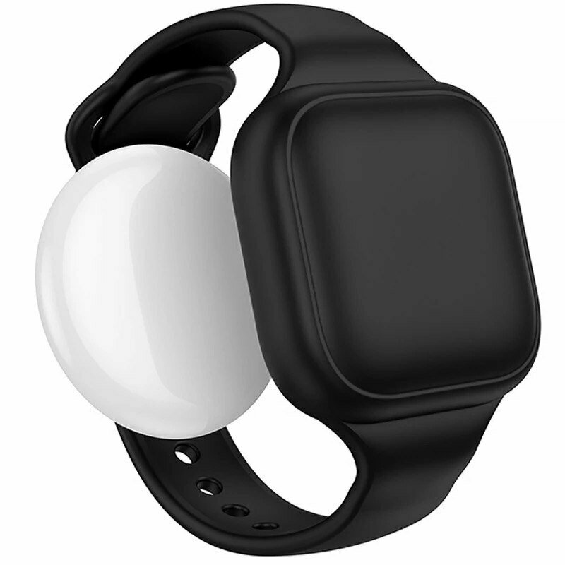 Браслет трекер для детей AirTag от Hoco с технологией Apple Find My. черный