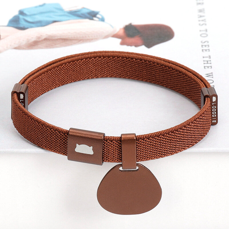 Кошачий ошейник против удушья и потери кошачьего бренда Домашние животные эластичные легкие безопасные кошачьи ошейники