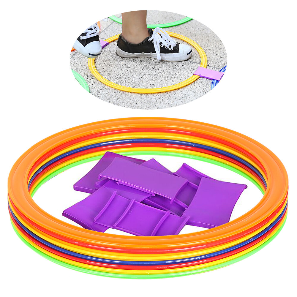 10 шт. 28 см/38 см Кольца для тренировки ловкости и скорости для футбола, баскетбола и других видов спорта.