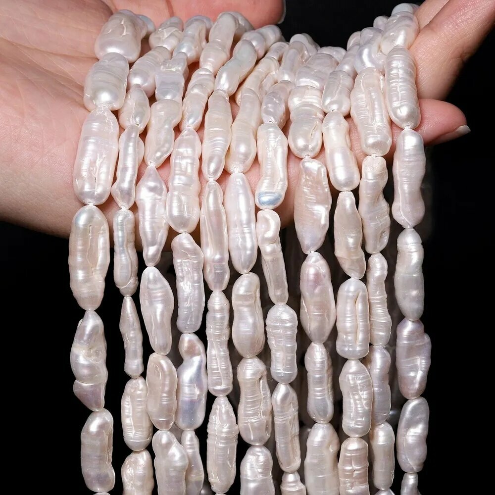 Пресноводная барочная длинная жемчужина 15-23мм (около 5шт)