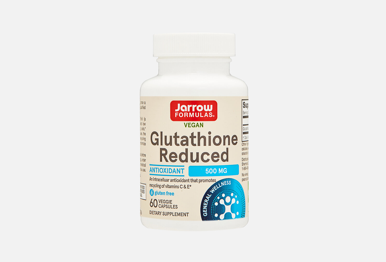 Антиоксидантный комплекс на основе Глутатиона JARROW FORMULAS Glutathione Reduced 500 mg