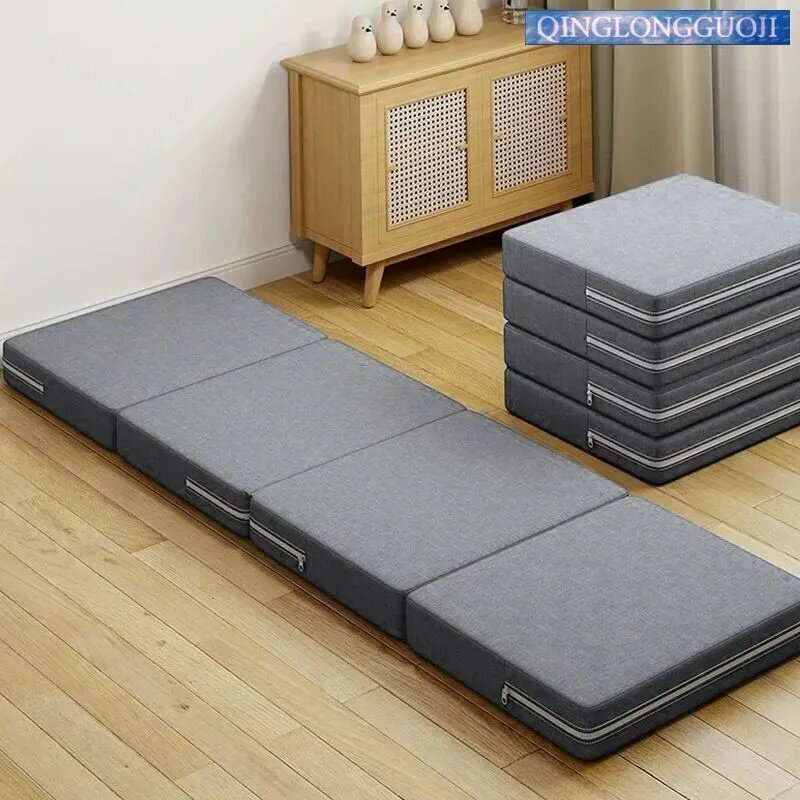 Матрас, складной, беспружинный, высокоплотный поролон, 80 см x 200 см