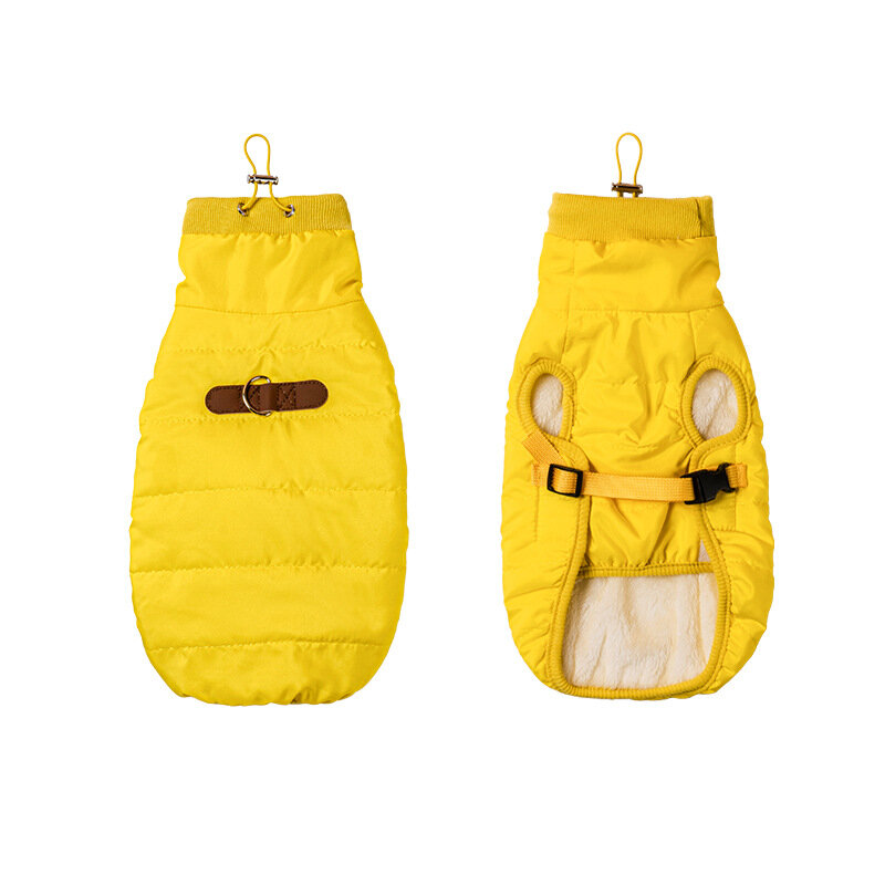 Производитель оптовых модных зимних собачьих вещей, хлопковая куртка, поводок для шнауцера, прогулочный пальто, стильная и теплая одежда для собак